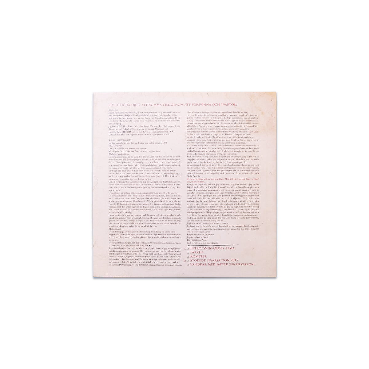 Parken Vinyl EP | Random Bastards